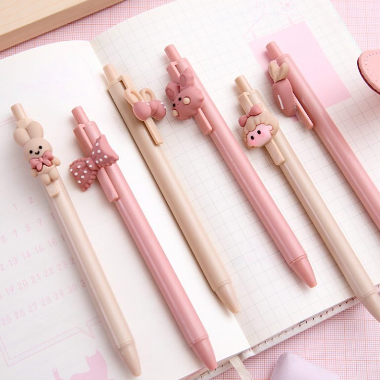 Kawaii Pink Cute Ballpoint Pen - LoliFairies Kawaii Shop