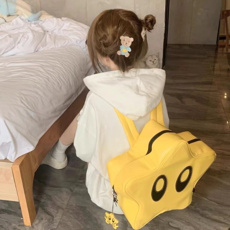 Kawaii Big Eyes Yellow Star Backpack – LoliFairies Kawaii Shop