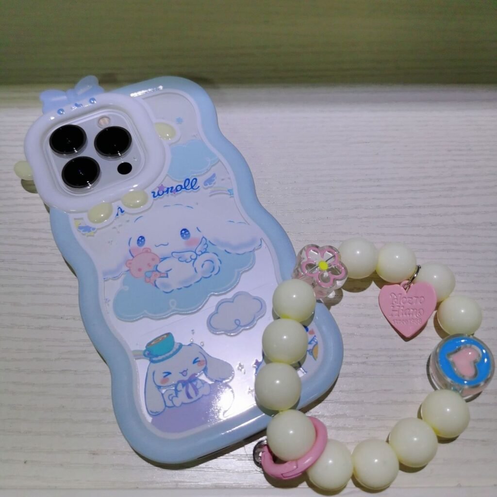 Kawaii Sanrio Cinnamoroll Pop Socket iPhone Case with Keychain ...
